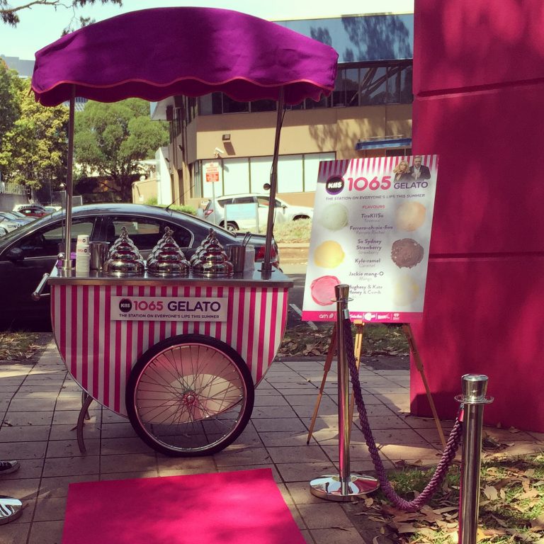 Gelato Cart marketing activation for Kiis 1065 FM in Sydney | Gelato ...